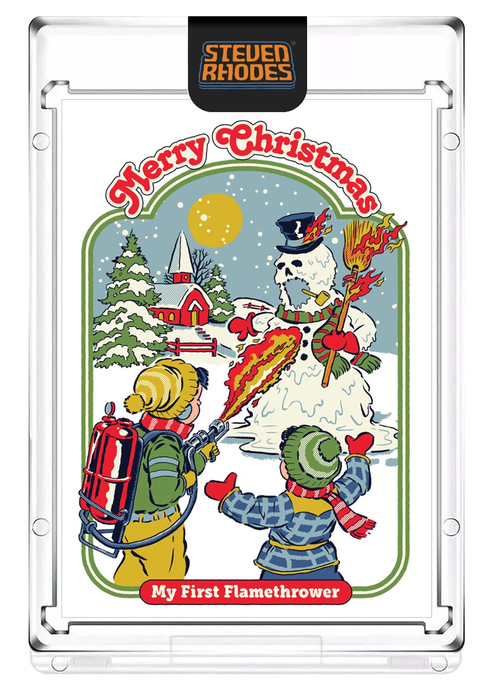 Steven Rhodes “My First Flamethrower” Collectible Art Card (Serial Num ...